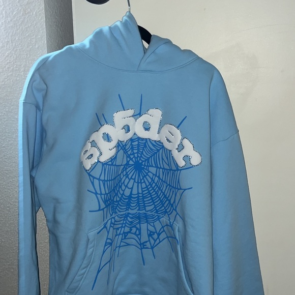 Other | Sp5der Blue Hoodie Xl | Poshmark